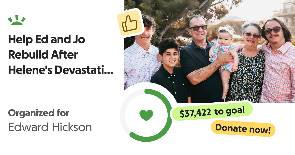 Fundraiser by Nikki Riley : Help Ed and Jo Rebuild After Helene's ...