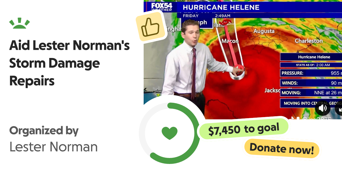 Spendenaktion von Lester Norman: Aid Lester Norman's Storm Damage Repairs
