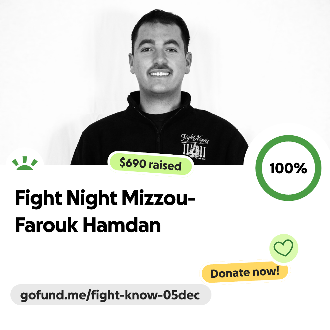 Fundraiser by Fight Night Mizzou : Fight Night Mizzou- Farouk Hamdan