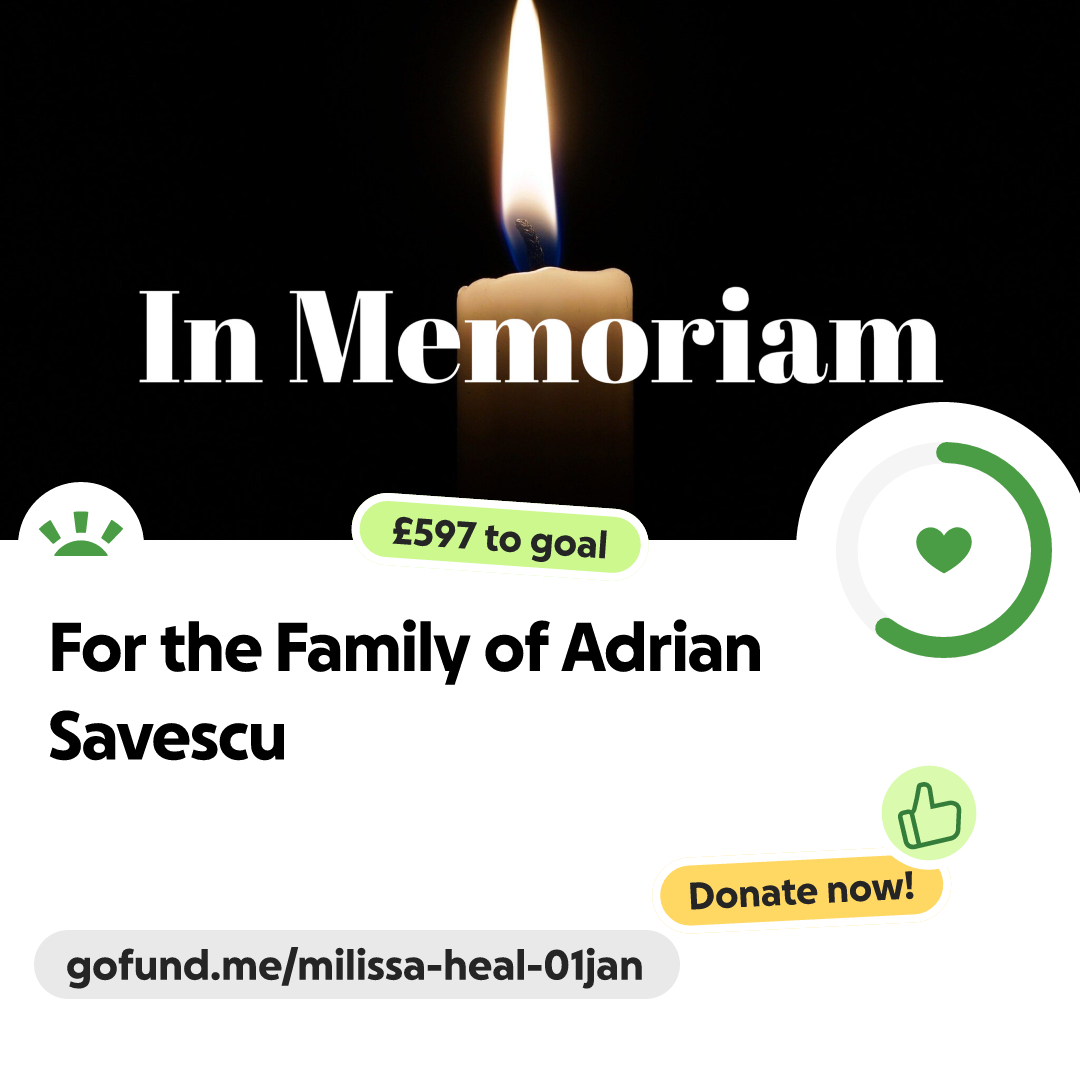 Fundraiser by Milissa Gerrard : For the Family of Adrian Savescu