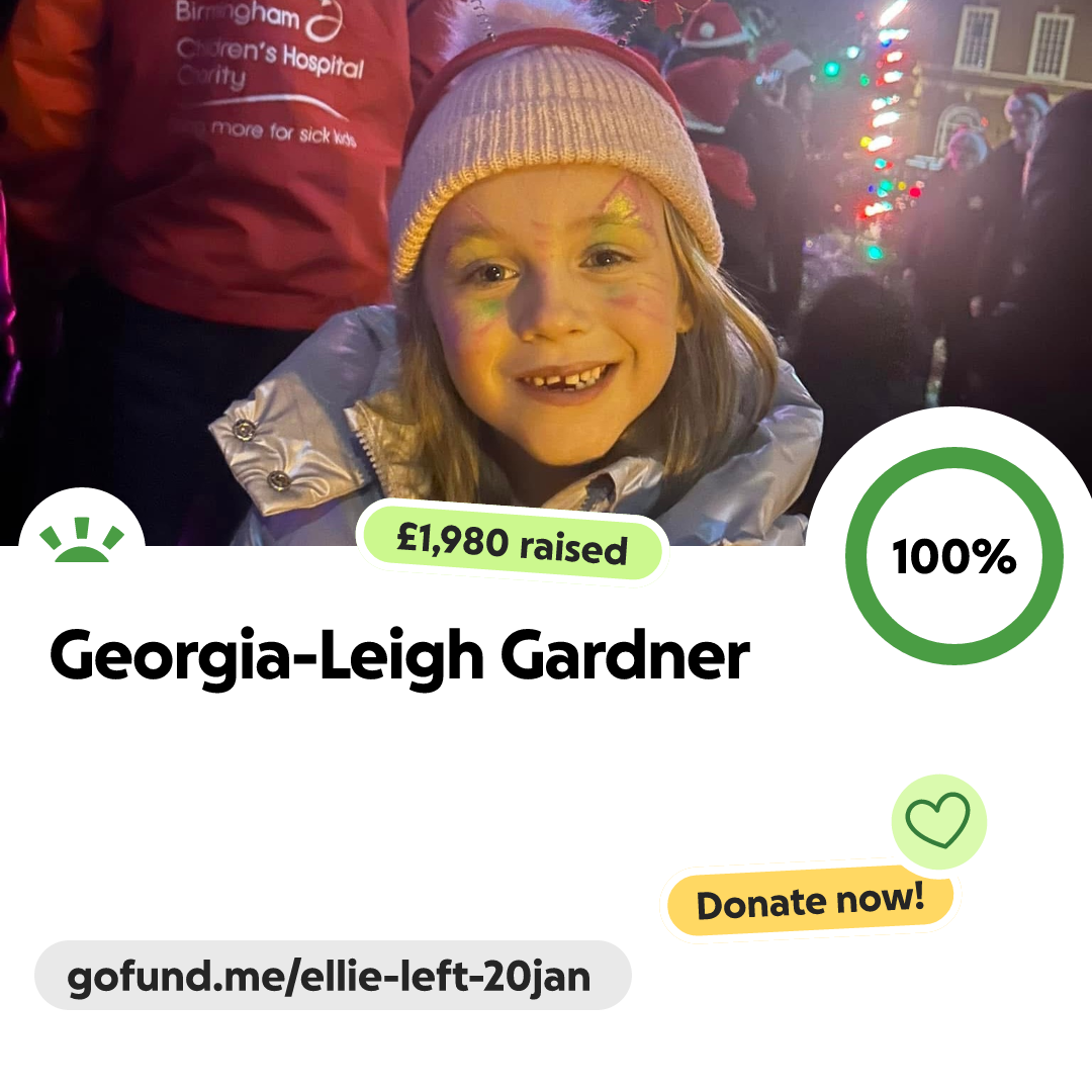 Fundraiser by Ellie Jenkins : Georgia-Leigh Gardner