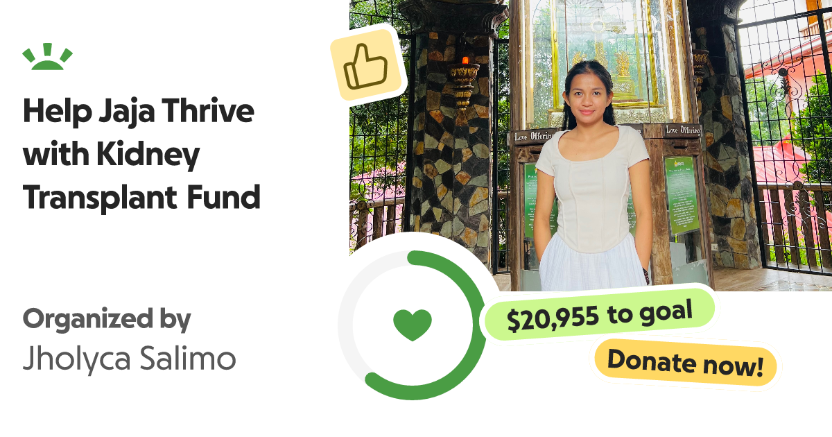 Fundraiser by Jholyca Abejo : Help Jaja Thrive with Kidney Transplant Fund