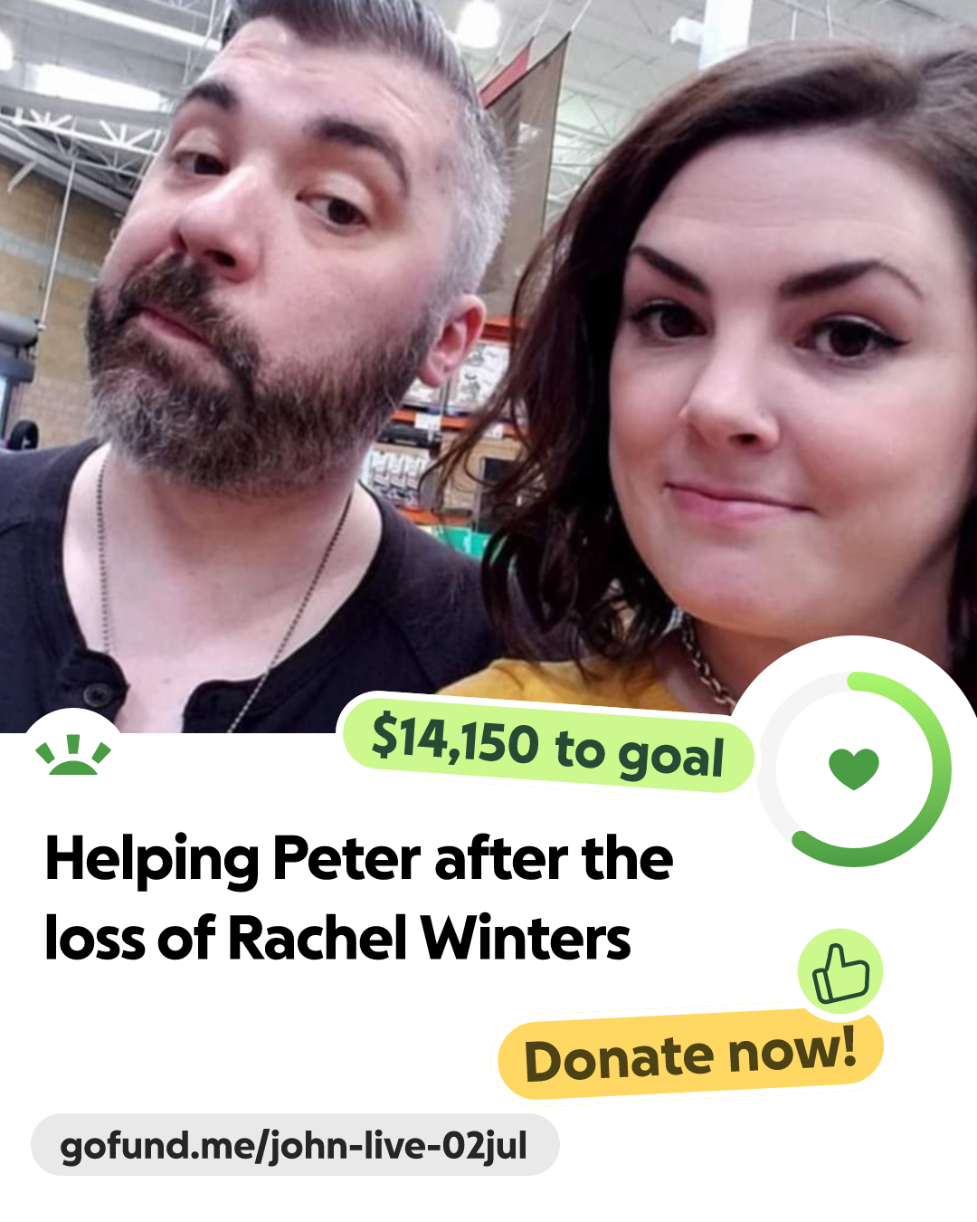 Fundraiser for PETER WINTERS by John Hall : Helping Peter after the ...