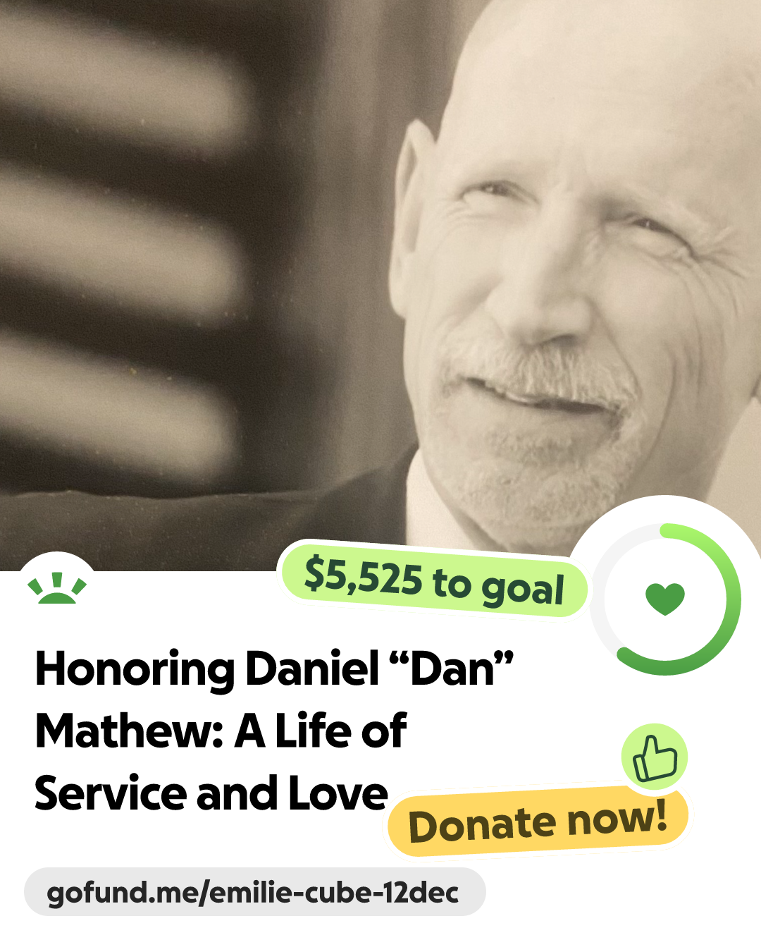 Fundraiser by Emilie Mendala-Mathew : Honoring Daniel “Dan” Mathew: A ...