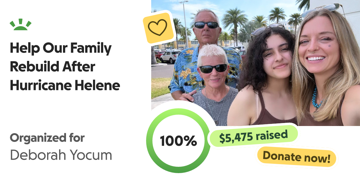 Fundraiser by Rachel Yocum : Help Our Family Rebuild After Hurricane Helene