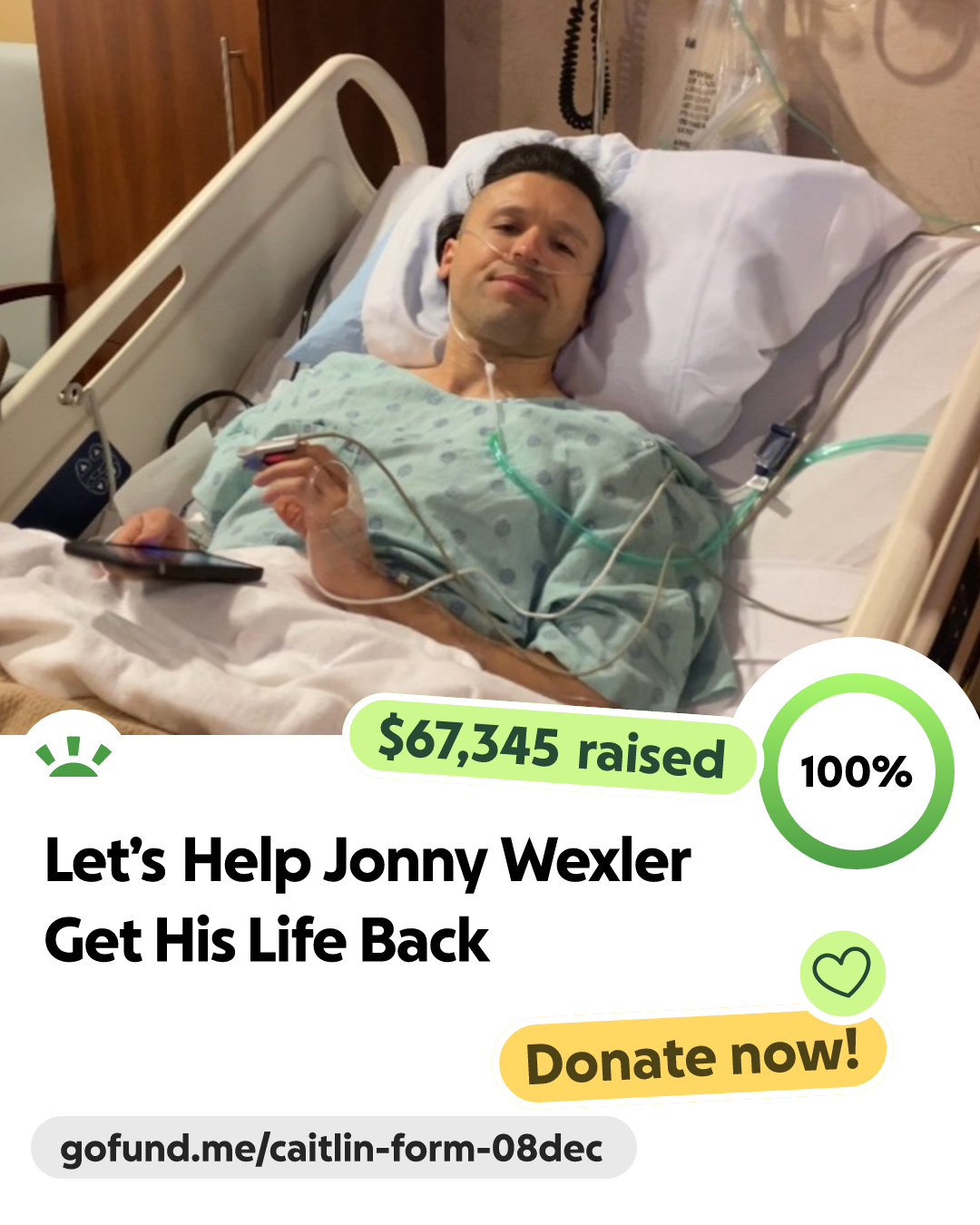 Fundraiser for Jonny Wexler by Caitlin Leary : Let’s Help Jonny Wexler ...