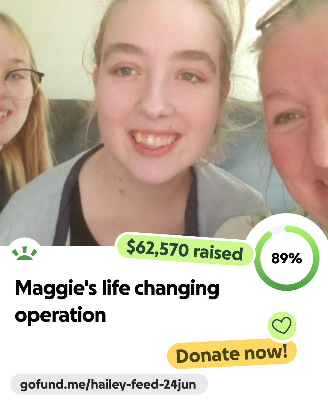 Fundraiser by Hailey Sutherland : Maggie's life changing operation