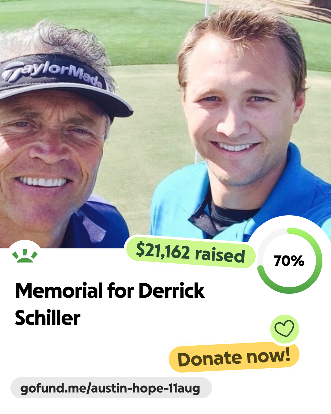 Fundraiser for Ray Schiller by Austin Cuevas : Memorial for Derrick ...