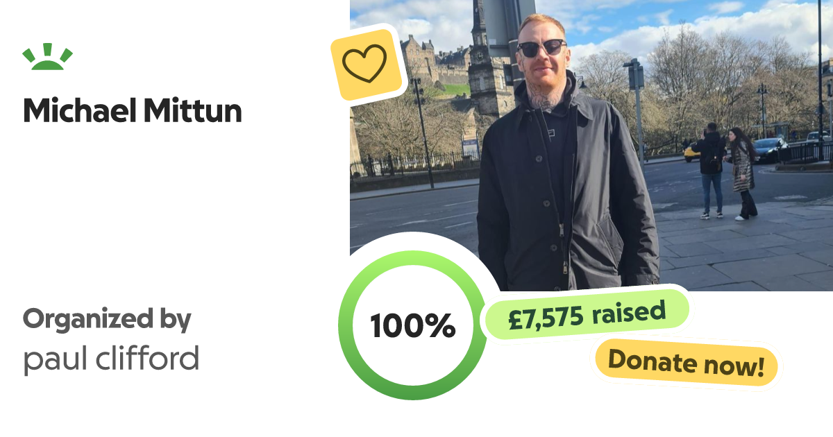 Fundraiser by paul clifford : Michael Mittun