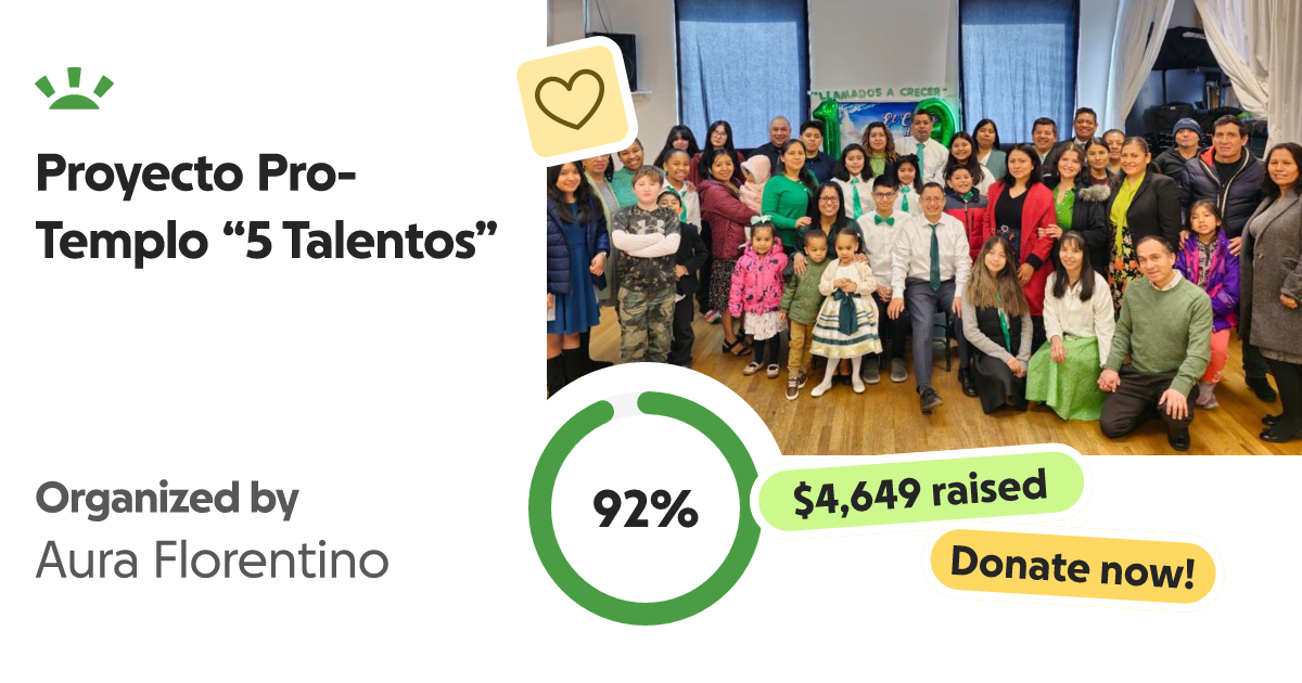 Fundraiser by Aura Florentino : Proyecto Pro-Templo “5 Talentos”