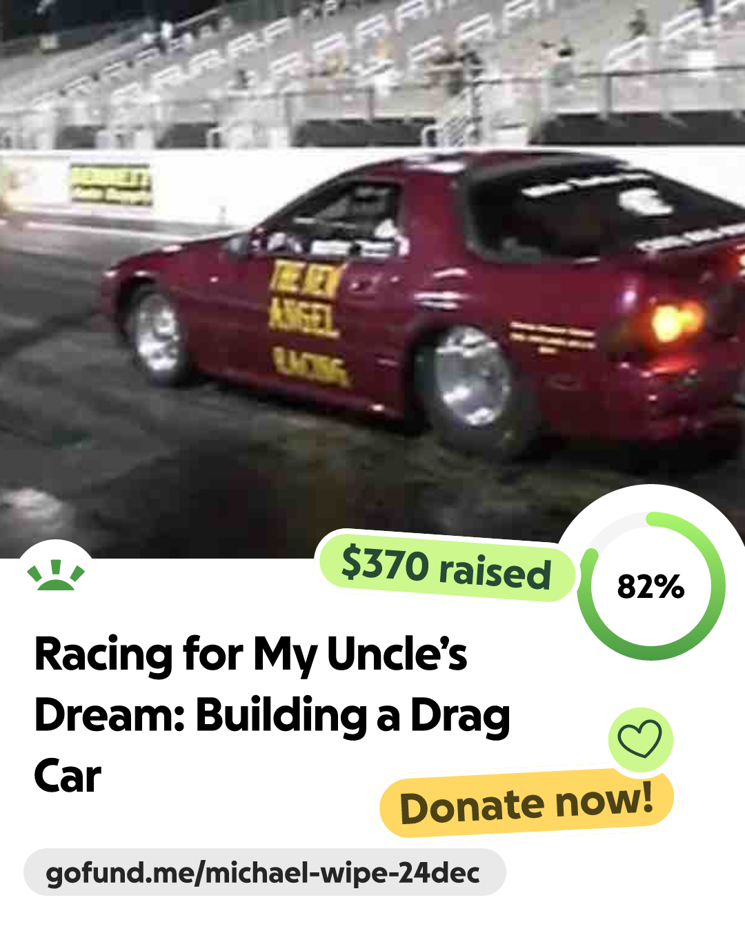 Fundraiser by Michael Martinez : Racing for My Uncle’s Dream: Building ...