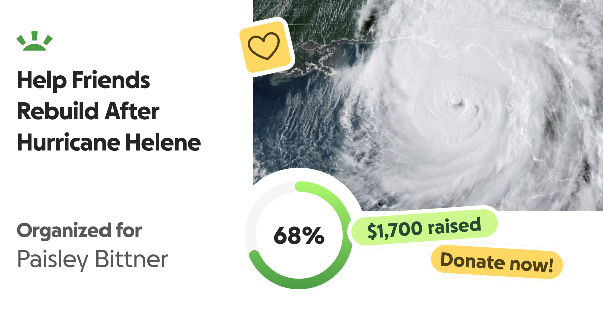 Fundraiser by Tallen Hughes : Help Friends Rebuild After Hurricane Helene