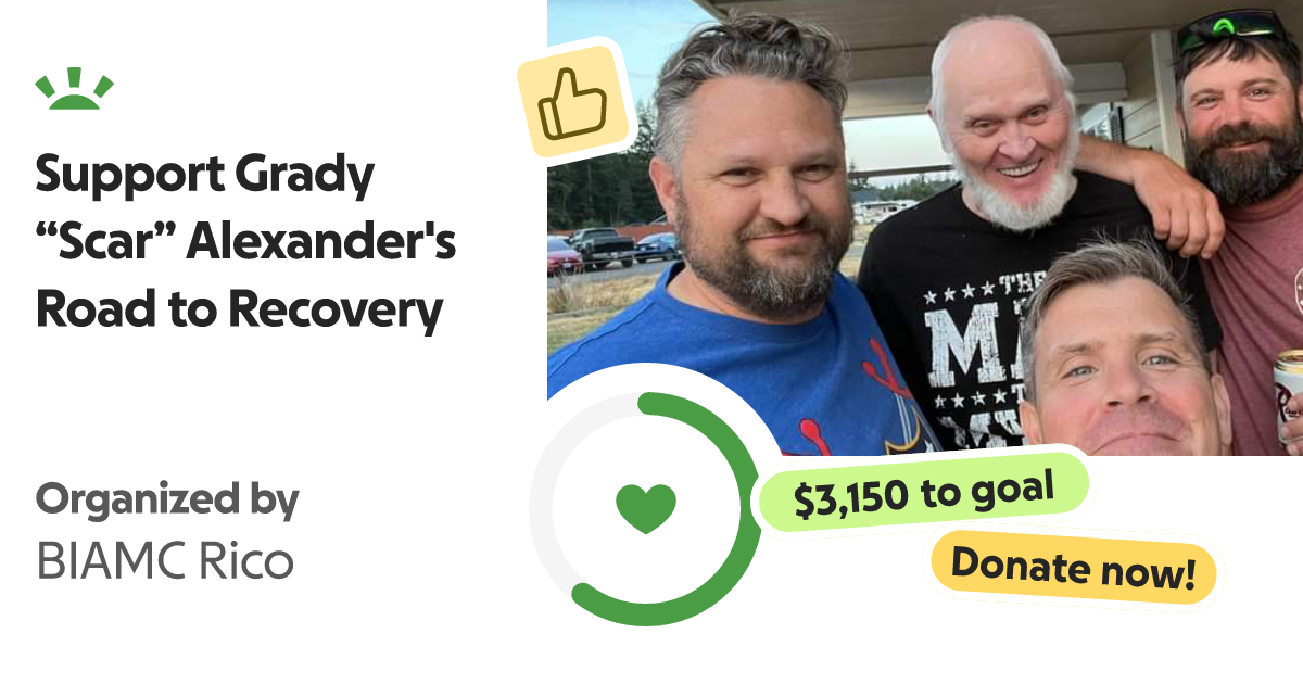 Fundraiser by BIAMC Rico : Support Grady “Scar” Alexander's Road to ...
