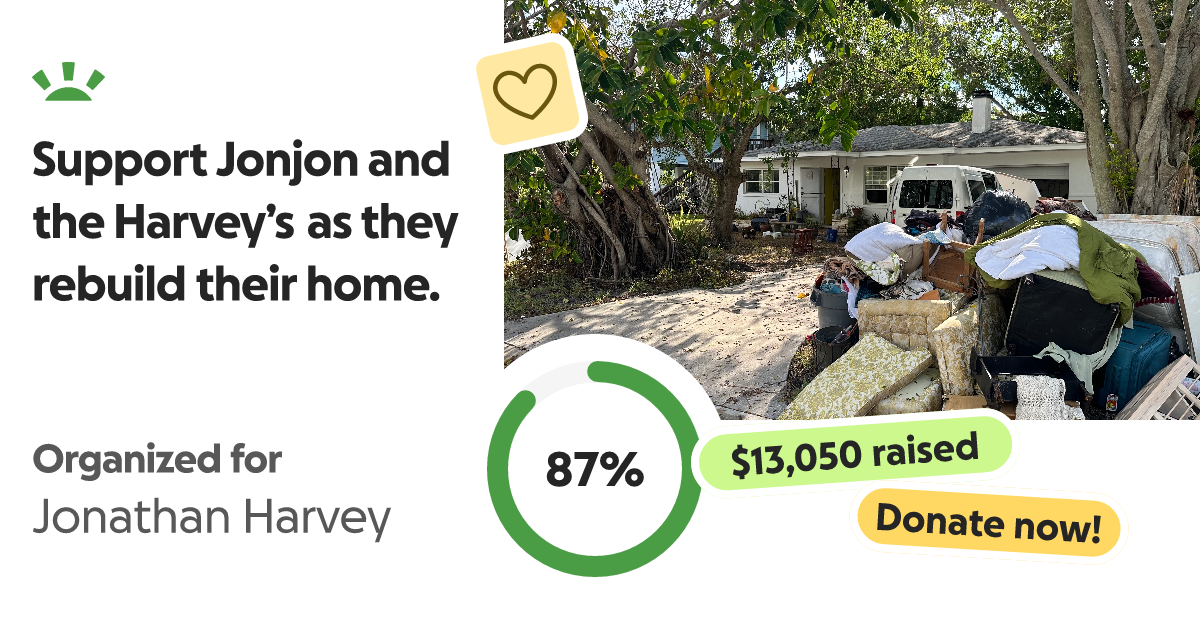 Fundraiser for Jonathan Harvey by Carrie Norris : Support Jonjon and the Harvey’s as they ...