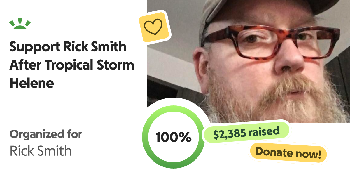 Spendenkampagne von Hirono Noma für Rick Smith: Support Rick Smith ...