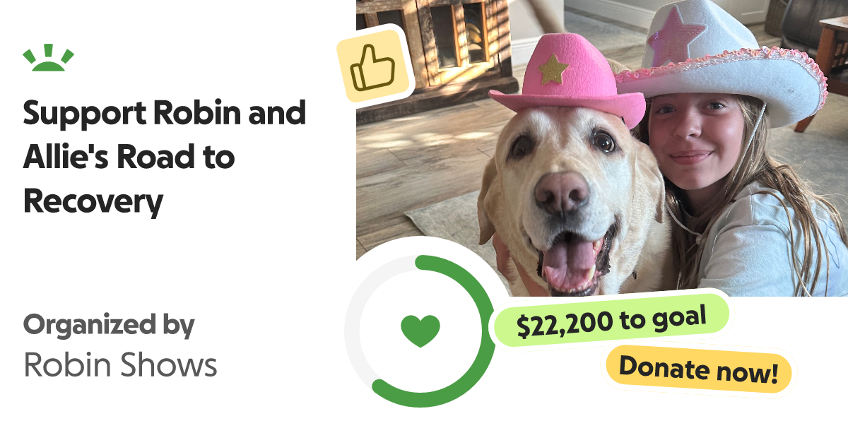 Fundraiser by Robin Shows : Support Robin and Allie's Road to Recovery