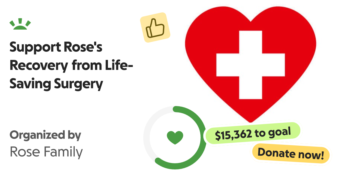Fundraiser by Rose Family : Support Rose's Recovery from Life-Saving ...