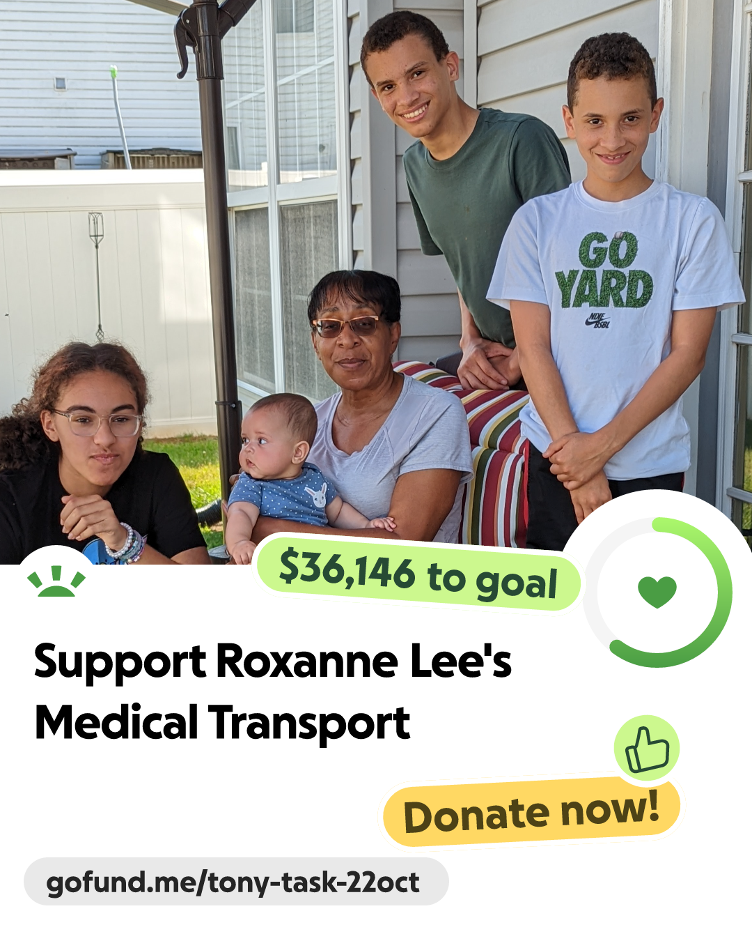 Fundraiser by Tony Lee : Support Roxanne Lee's Medical Transport