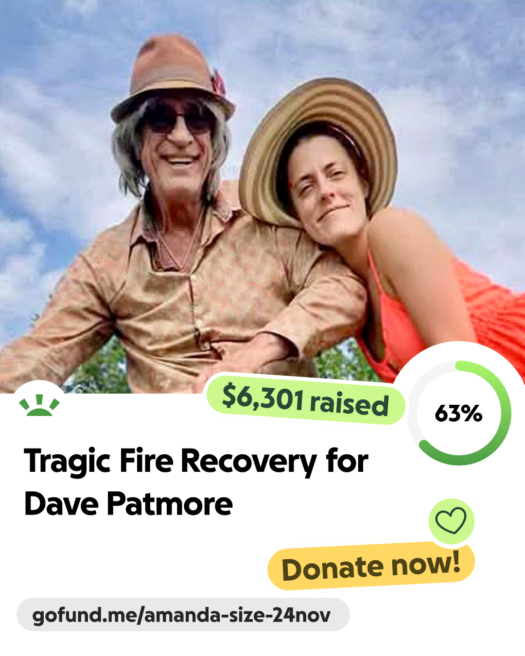 Fundraiser by Amanda Loveland : Tragic Fire Recovery for Dave Patmore